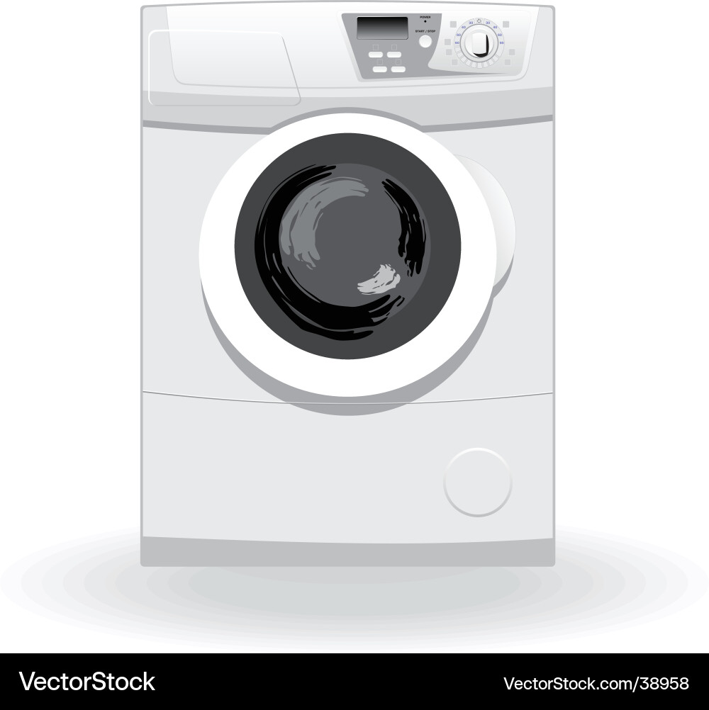Vintage Washing Machine Royalty Free Vector Image