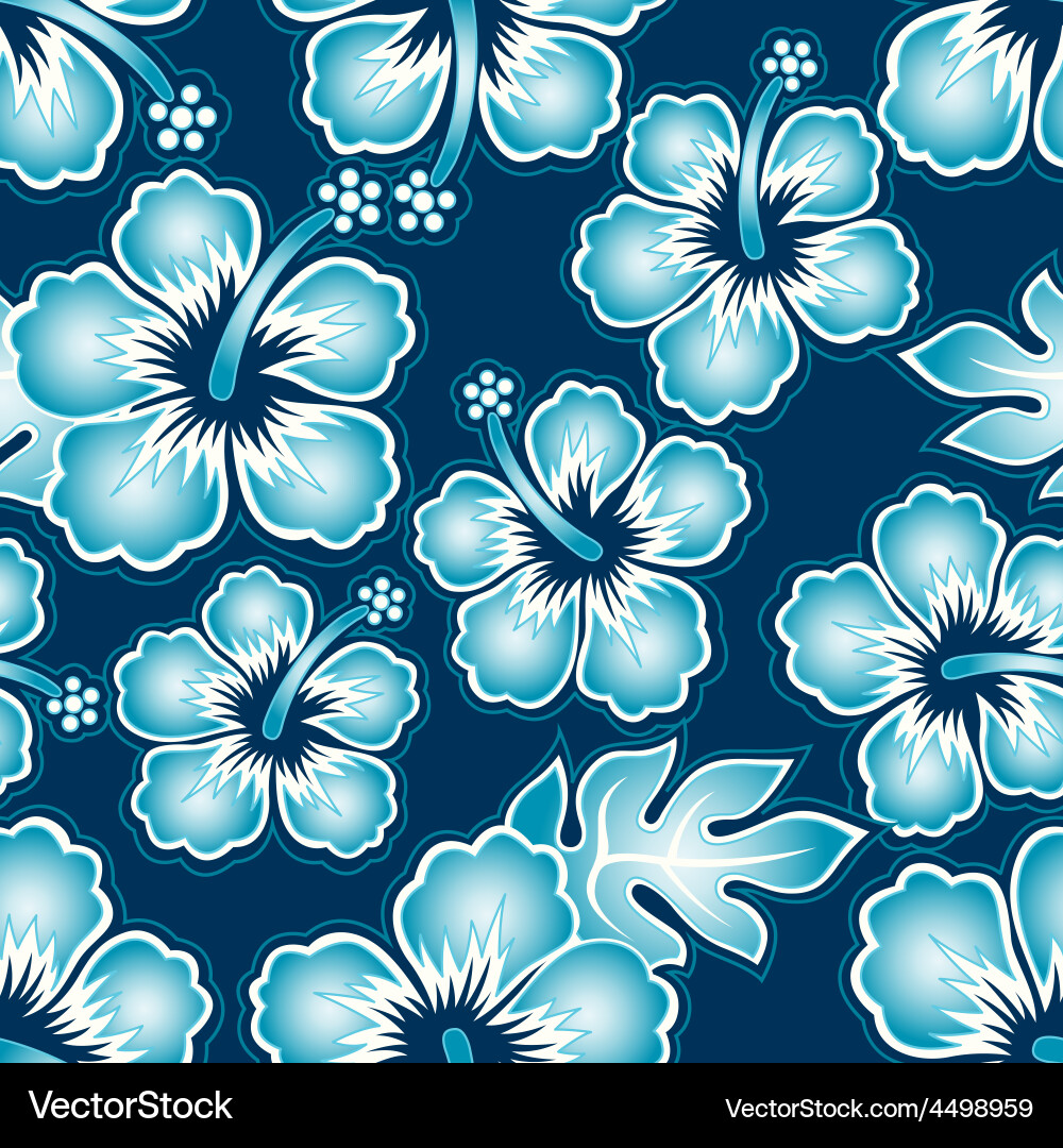 Hibiscus tropical Royalty Free Vector Image - VectorStock