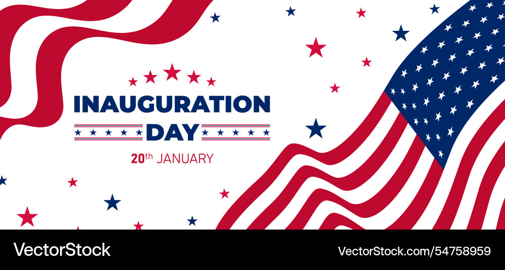 Presidential inauguration day web banner Vector Image