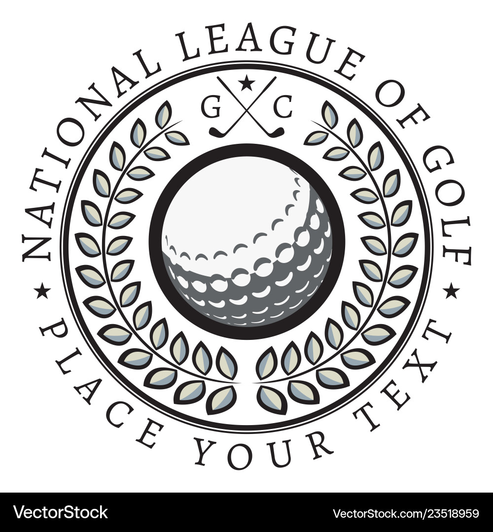Retro Golf Emblem Royalty Free Vector Image - VectorStock