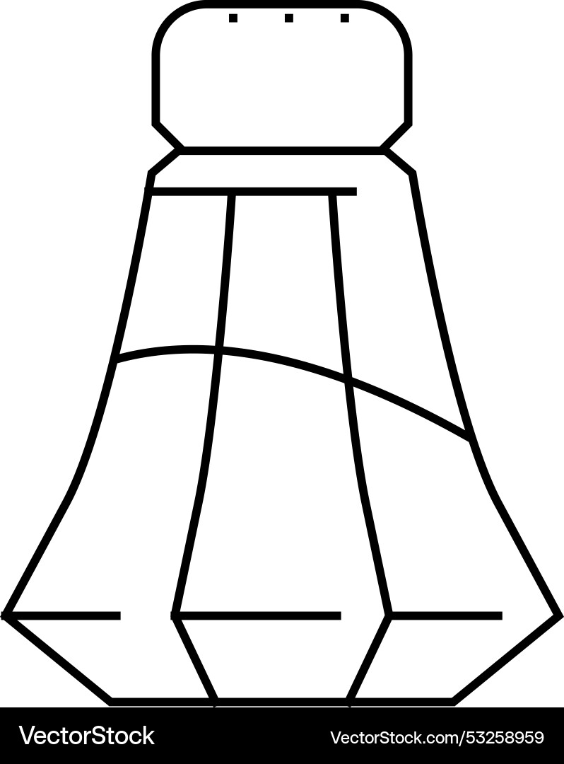 Shaker salt line icon Royalty Free Vector Image