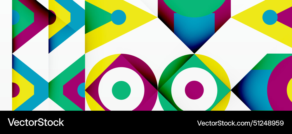 Vibrant magenta geometric pattern with arrows Vector Image