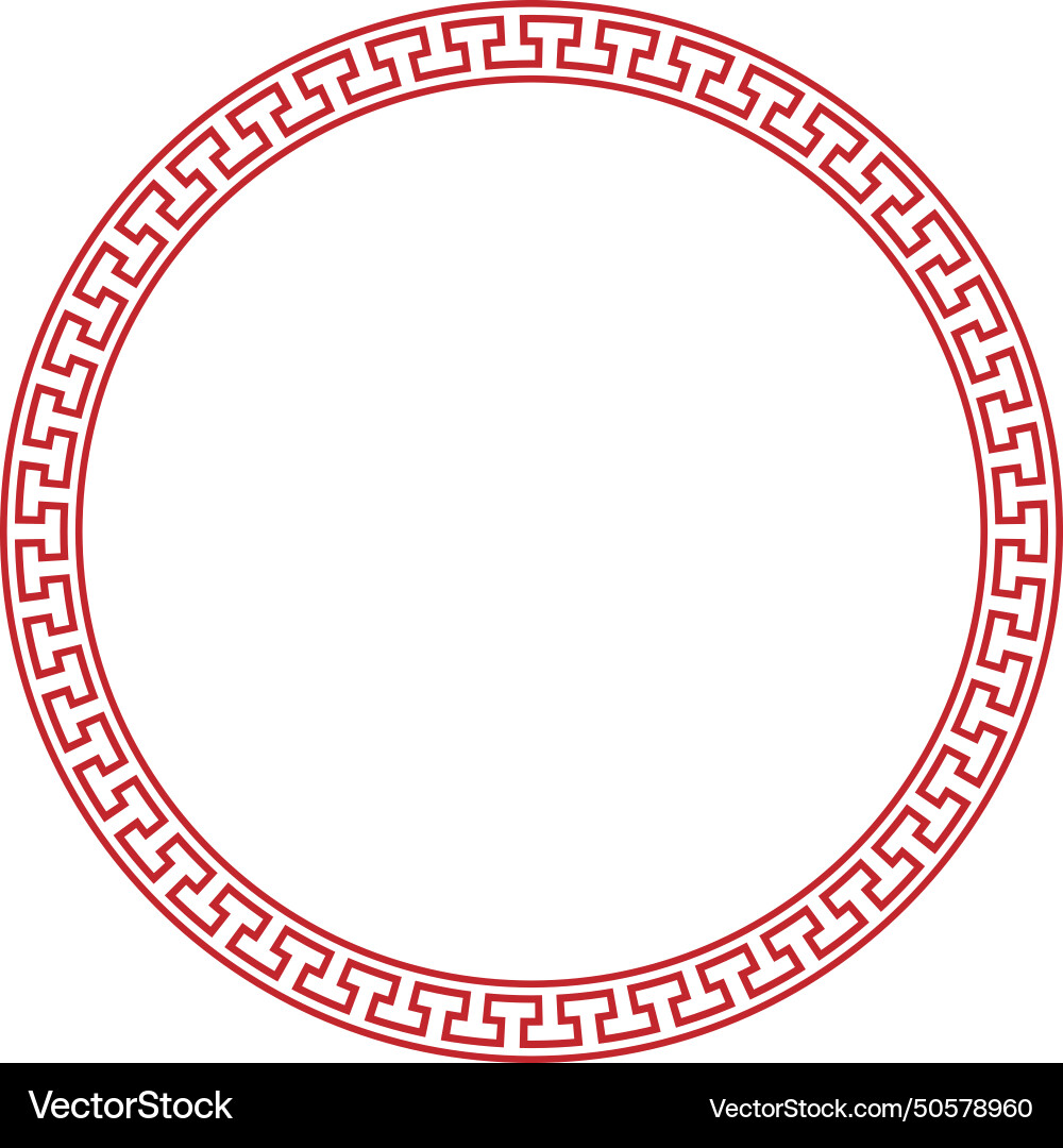 Chinese circle pattern Royalty Free Vector Image