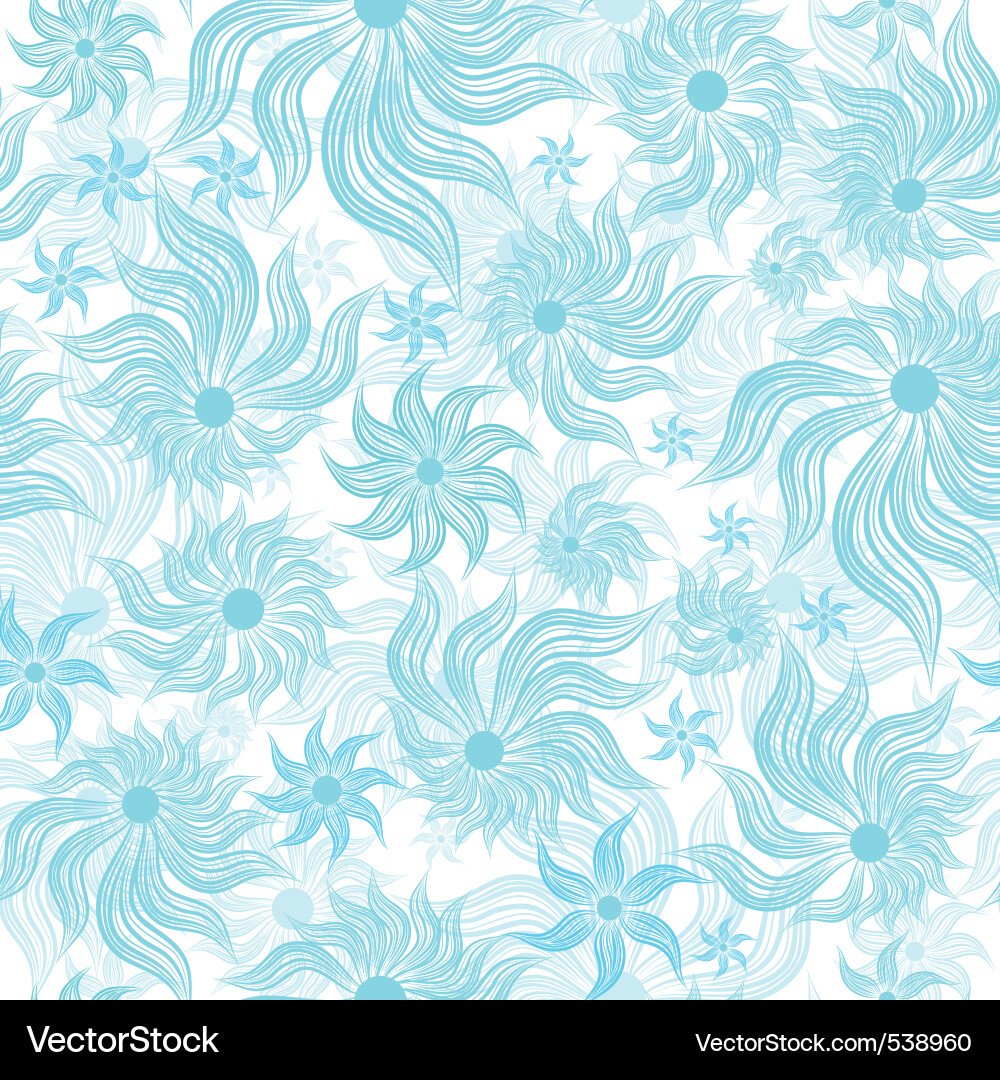 Flower seamless pattern Royalty Free Vector Image