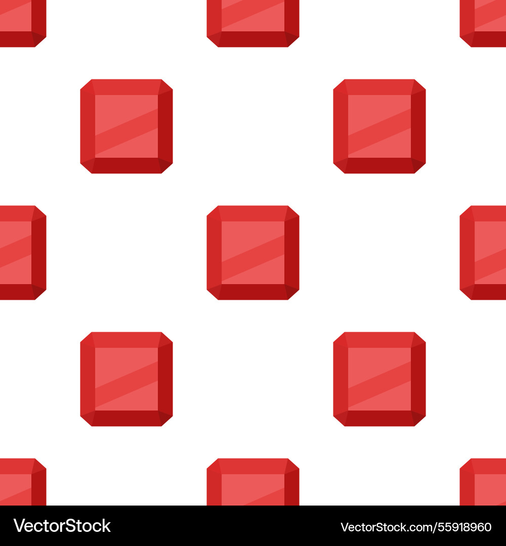 Seamless red diamond pattern flat cartoon – Royalty-Free Vector ...