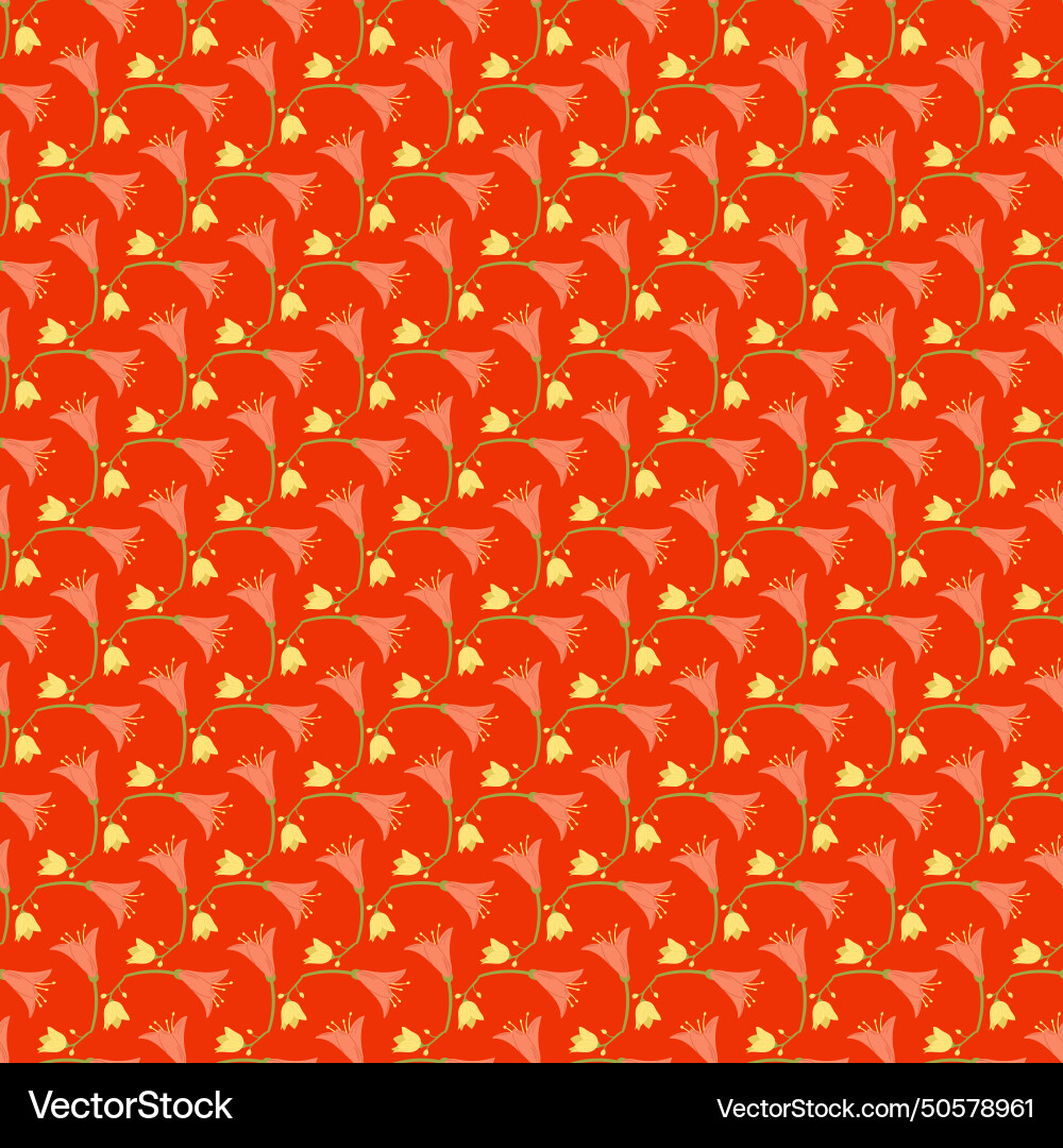 Color spring flowers pattern Royalty Free Vector Image