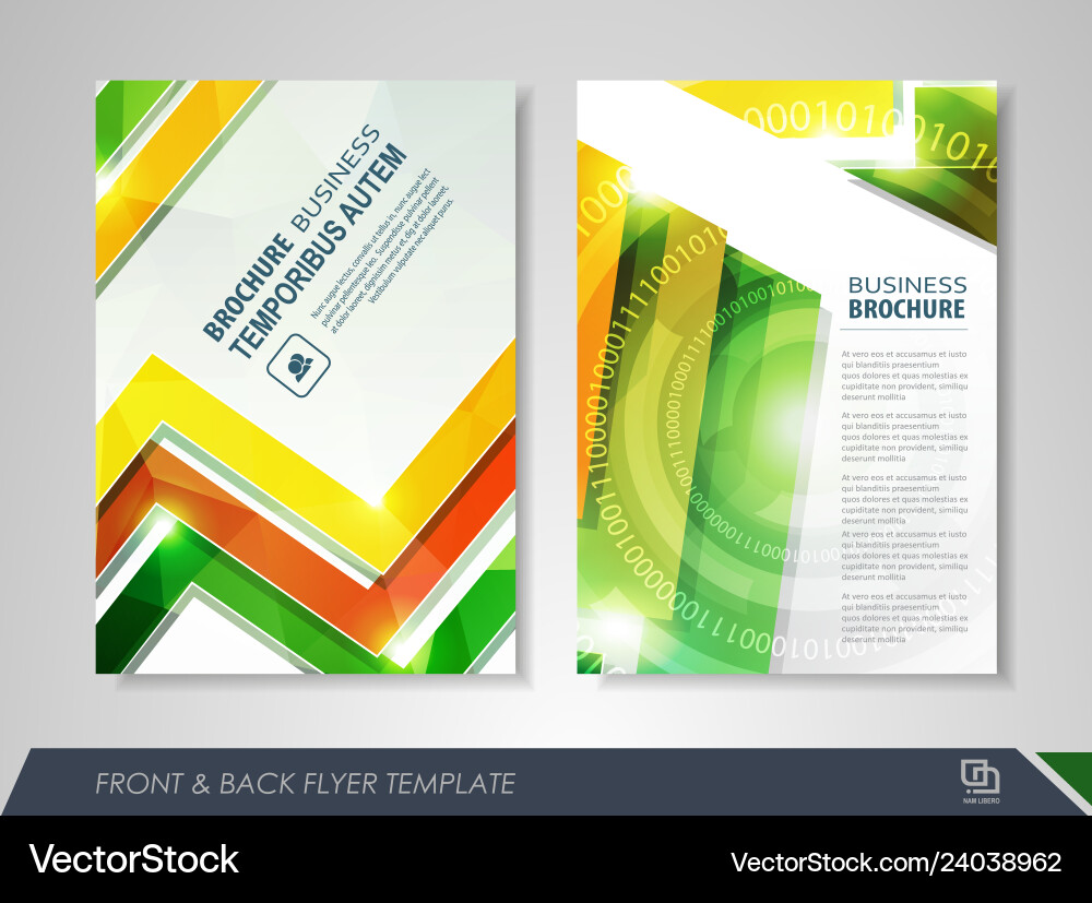 Brochure Layout Template – Free Vector | VectorStock