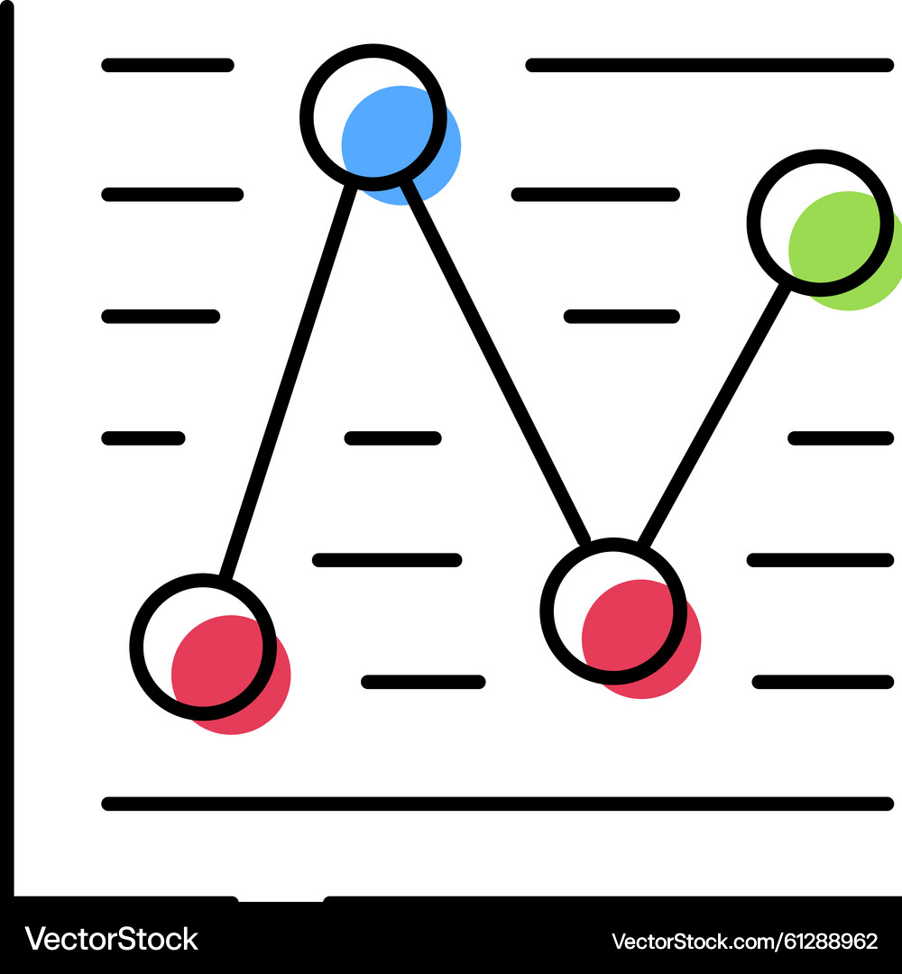 Financial Trend Line Chart – Royalty-Free Vector | VectorStock
