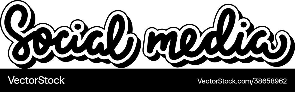 Hand drawn lettering word design element for wall Vector Image