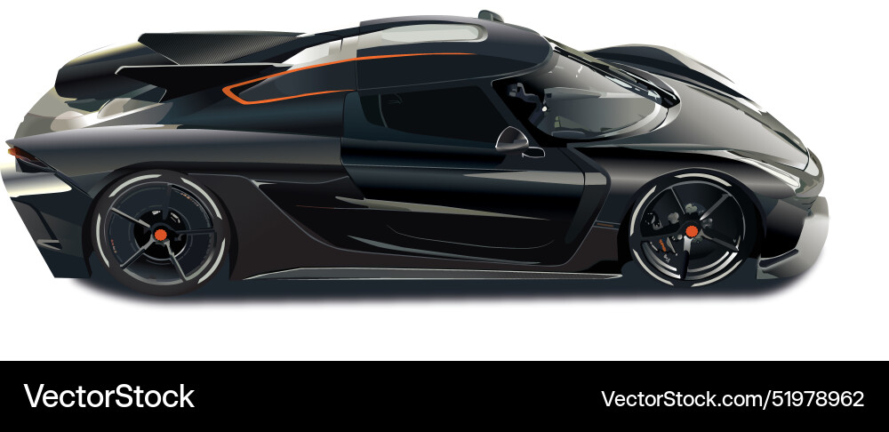 Koenigsegg jesko absolut Royalty Free Vector Image