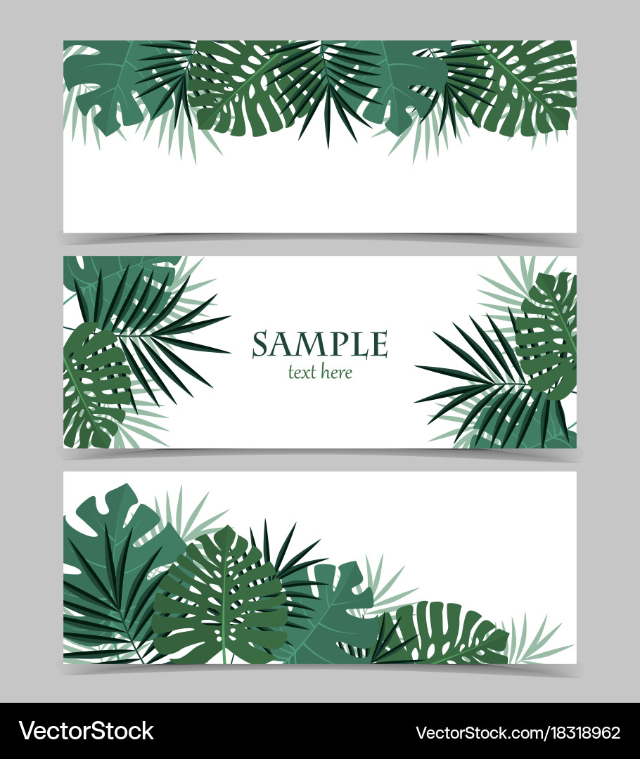 Palm leaf decoration Royalty Free Vector Image
