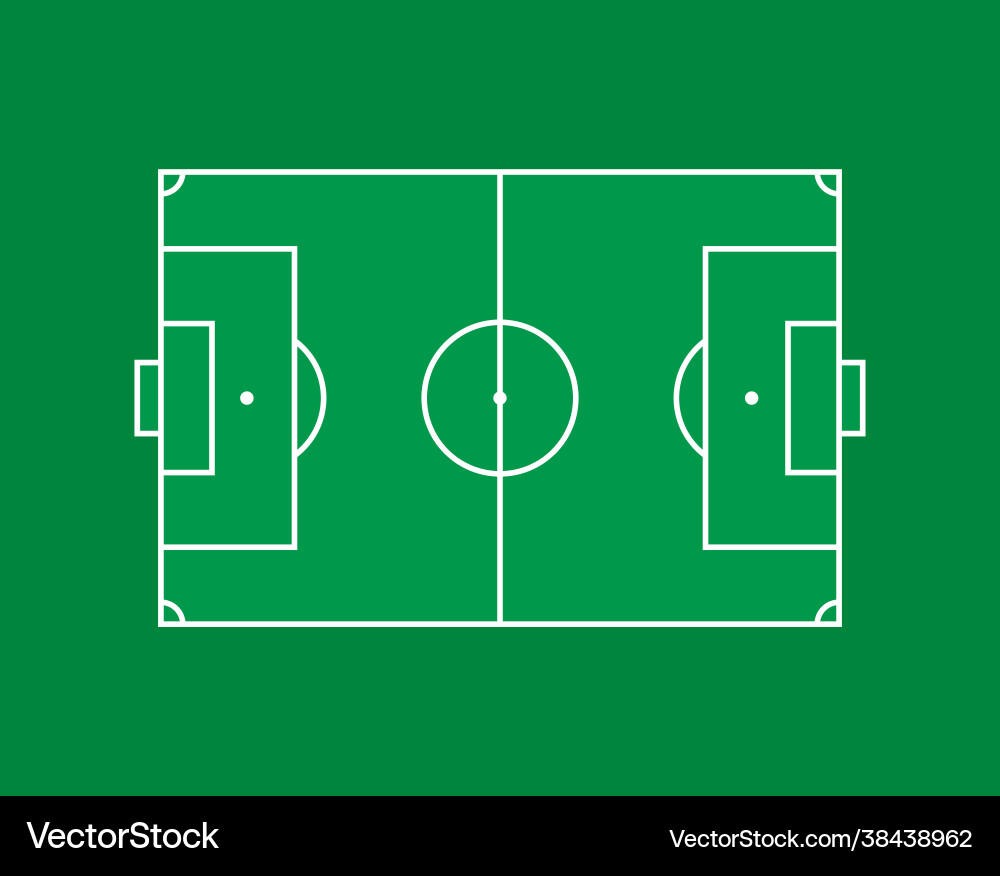 Soccer field Royalty Free Vector Image - VectorStock