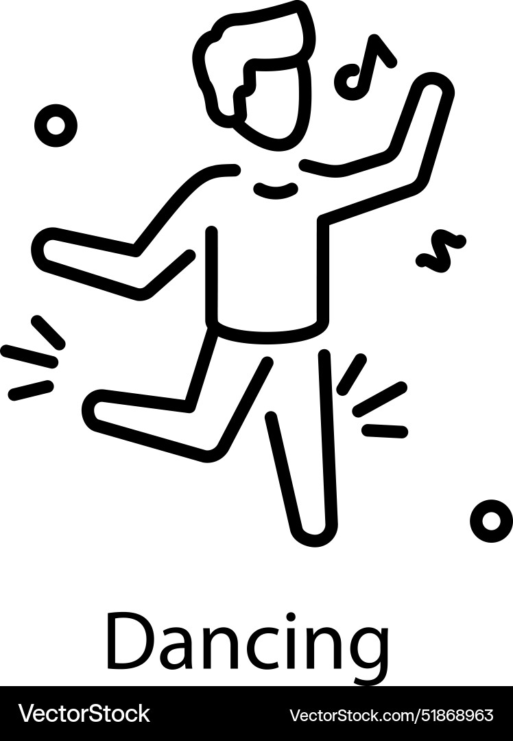 Dancing Royalty Free Vector Image - VectorStock