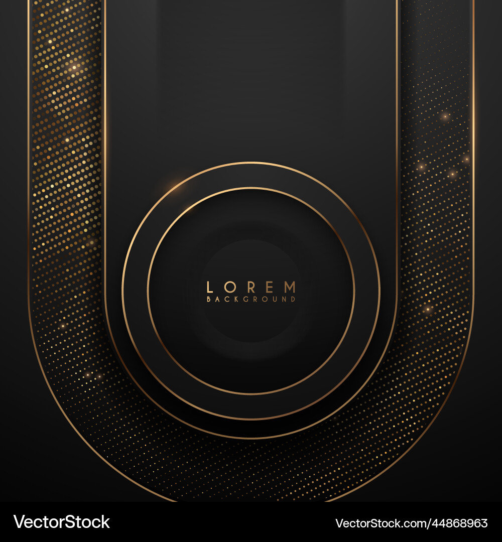 Luxus Gold Spot Hintergrund Lizenzfreies Vektorbild