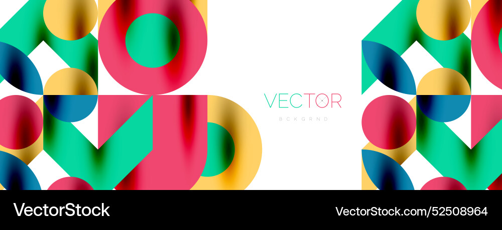 Circle pattern round elements with lines Vector Image