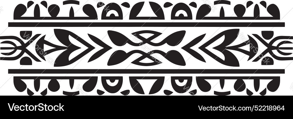 Crafted legacy black icon for traditional border Vector Image