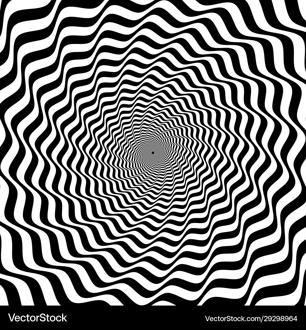 Psychedelic Hypnotic Vortex Royalty Free Vector Image