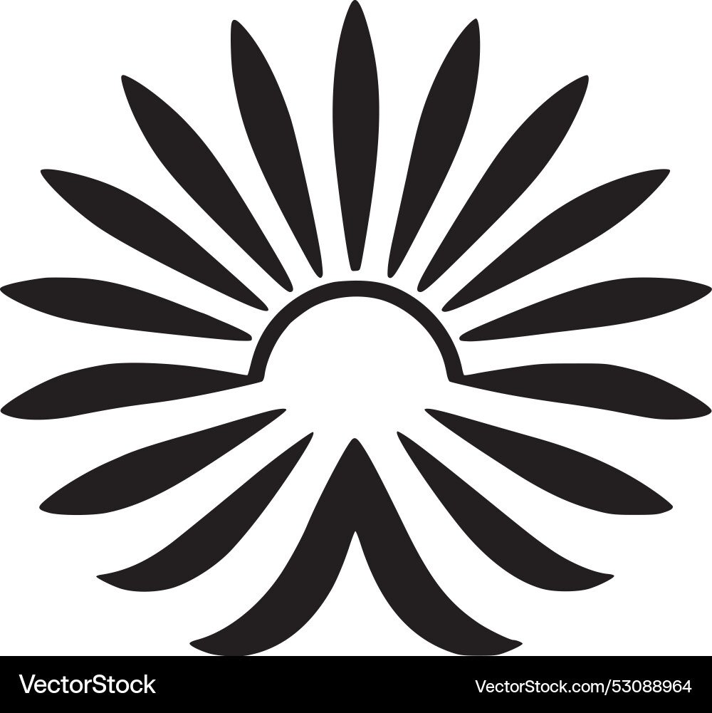 Sun - minimalist and simple silhouette Royalty Free Vector
