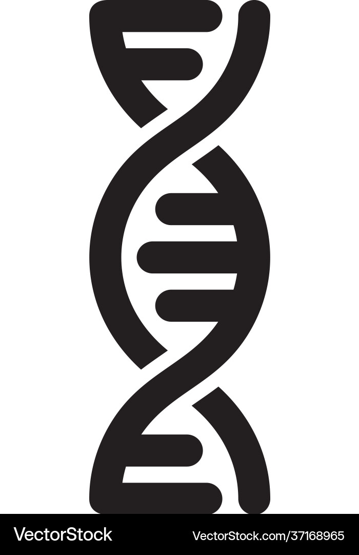 Dna sign Royalty Free Vector Image - VectorStock