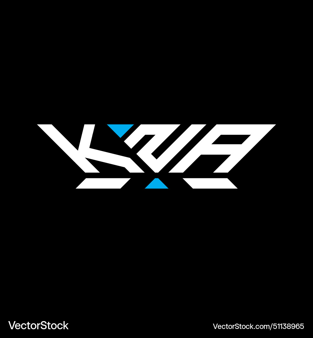 Kna letter logo design kna simple and modern logo Vector Image