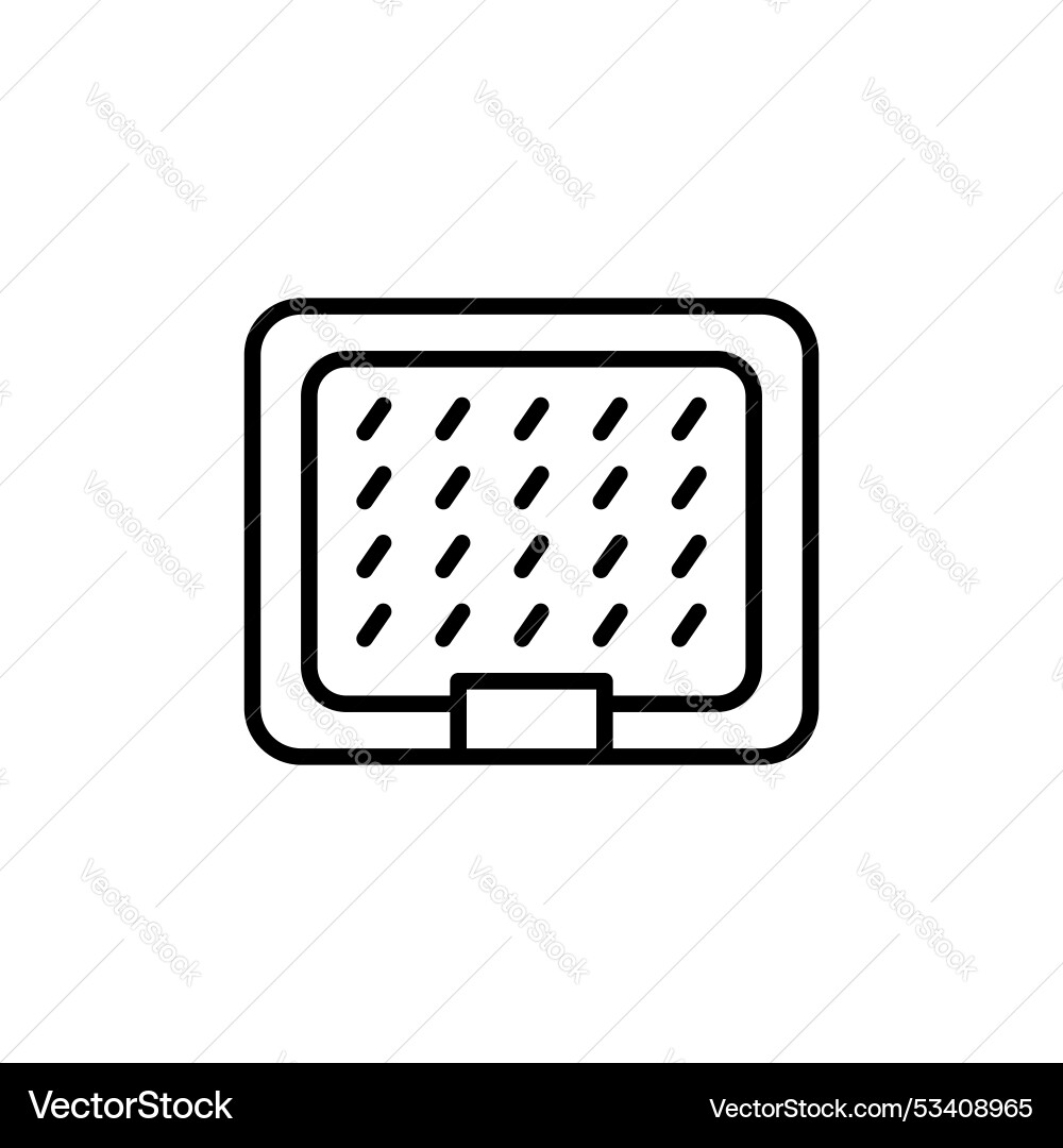 Manhole icon isolated on white background Vector Image