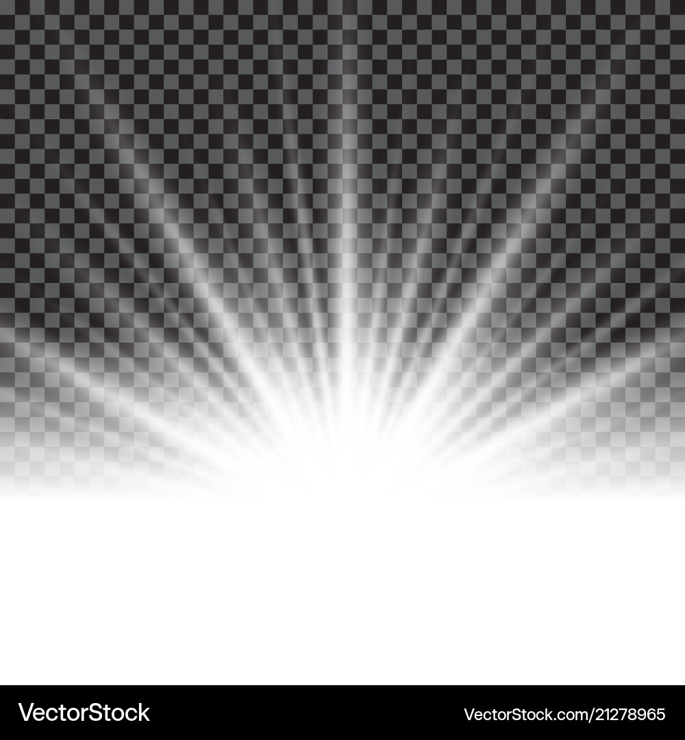 Sunburst Lighting Effect Royalty Free Vector Image