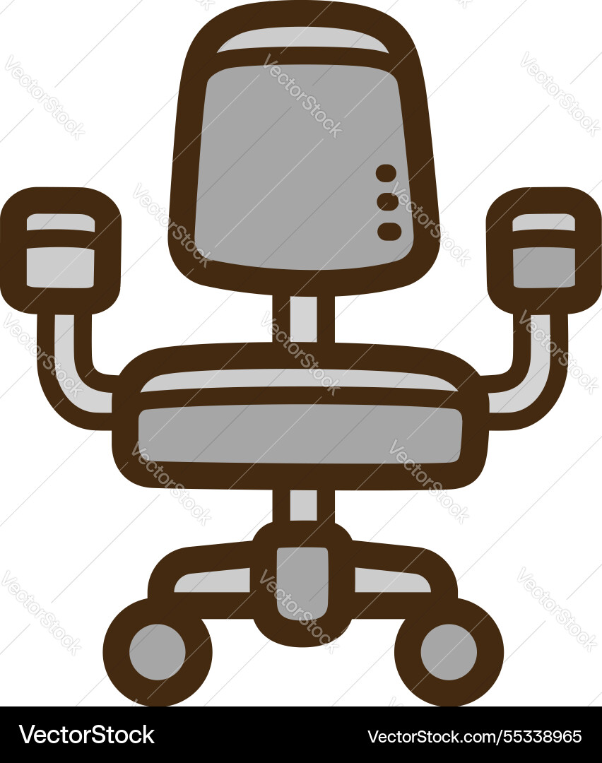 Task chair - home and interior doodle art Vector Image