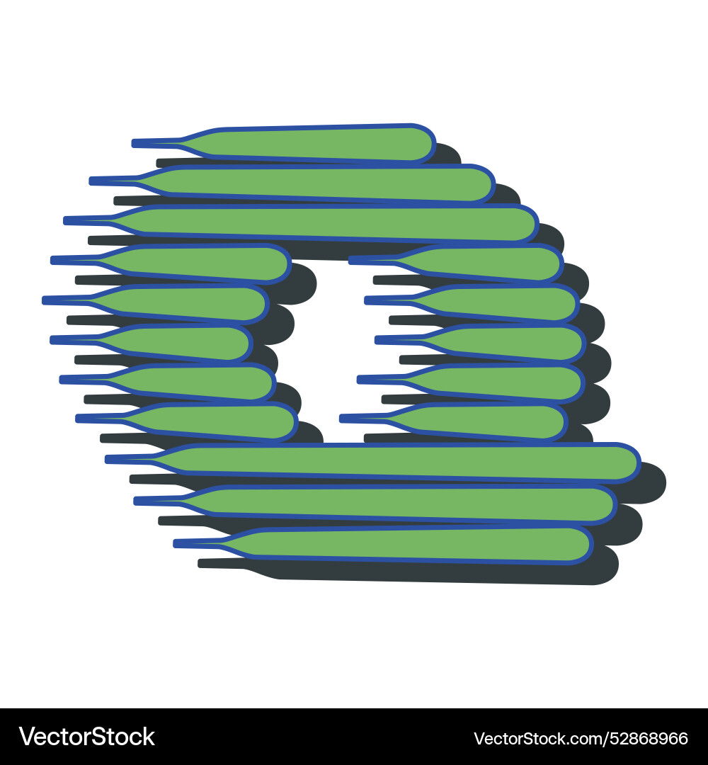 Art wind initial caps font capital letter q design