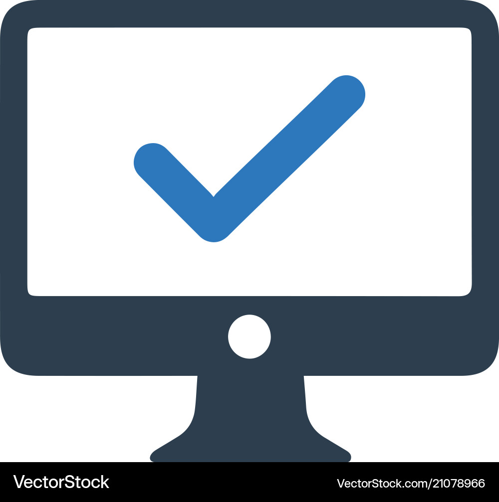Computer access icon Royalty Free Vector Image