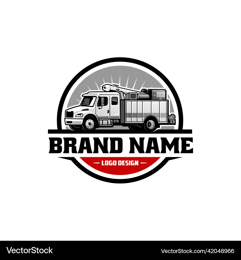 Service truck logo Royalty Free Vector Image - VectorStock