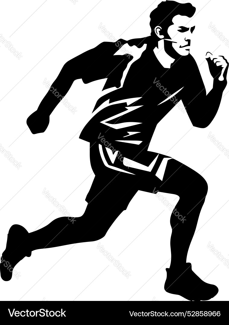 Speed spectrum athlete symbol marathon mastery Vector Image