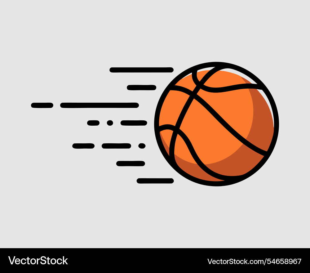 A vibrant graphic design featuring basketball Vector Image
