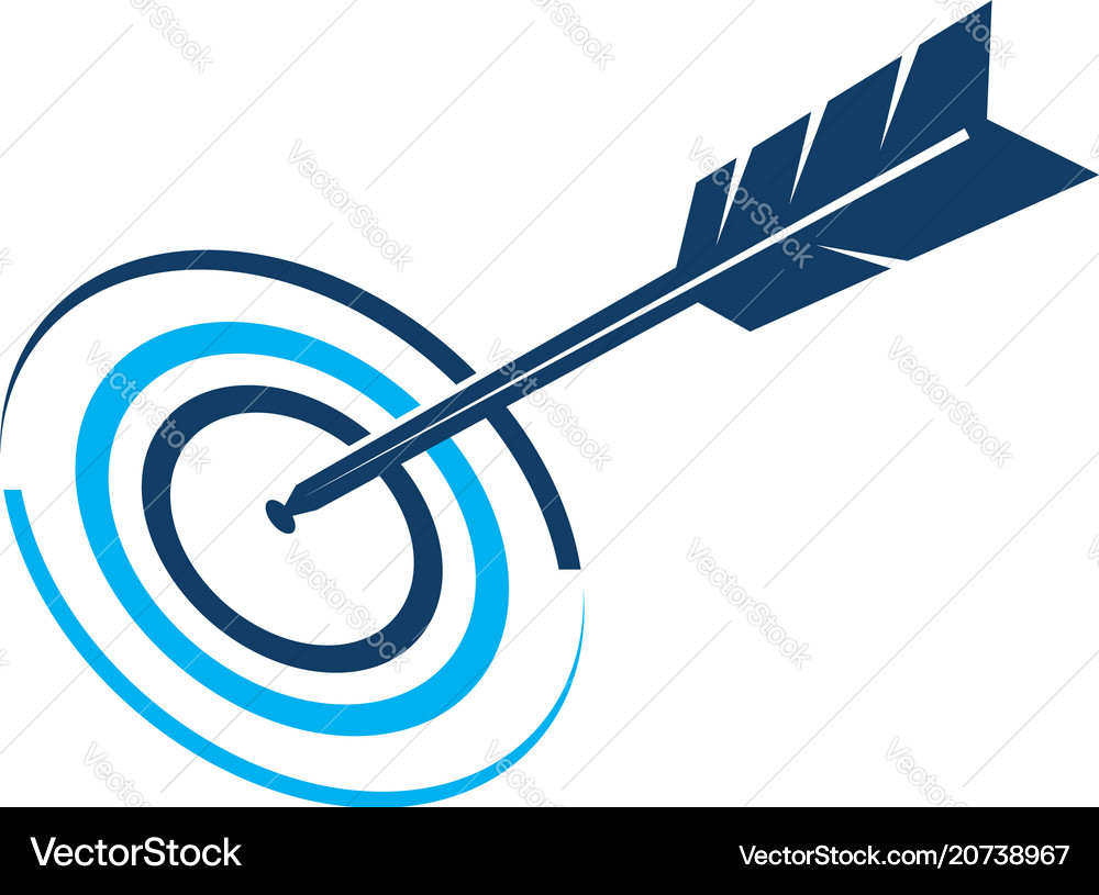 Business target logo design template Royalty Free Vector