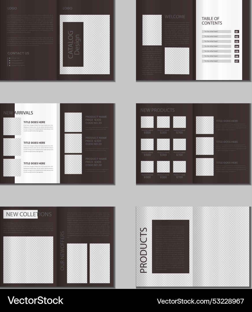 Catalog design Royalty Free Vector Image - VectorStock