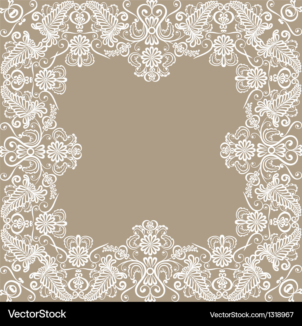 Lace border Royalty Free Vector Image - VectorStock