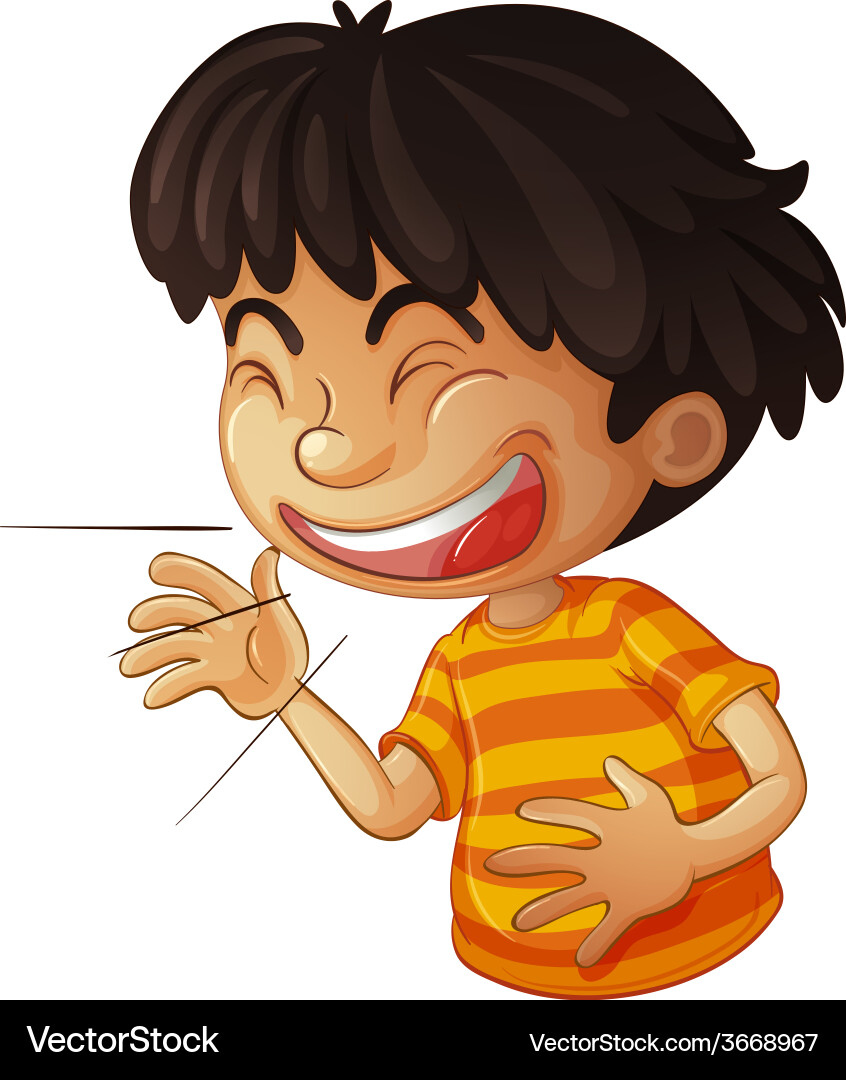 Laughing Royalty Free Vector Image - VectorStock