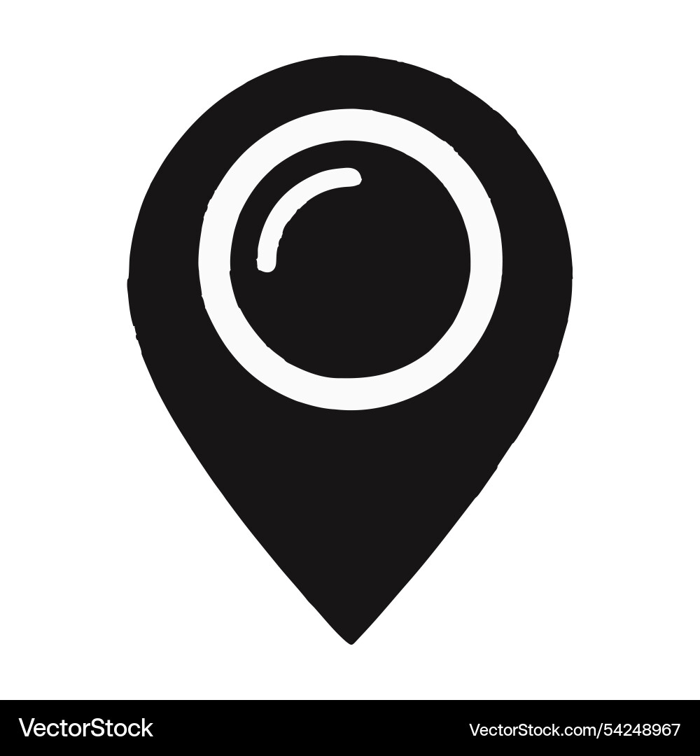 Pin location icon image Royalty Free Vector Image