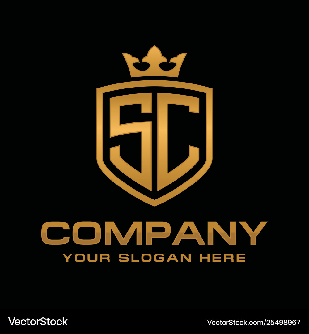Sc logo Royalty Free Vector Image - VectorStock