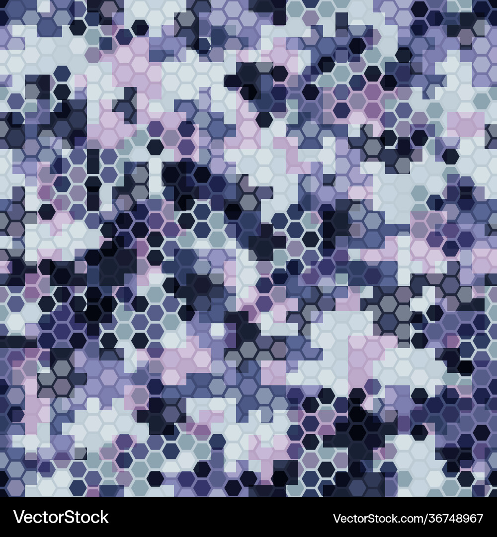 Seamless digital urban police camo texture Vector Image