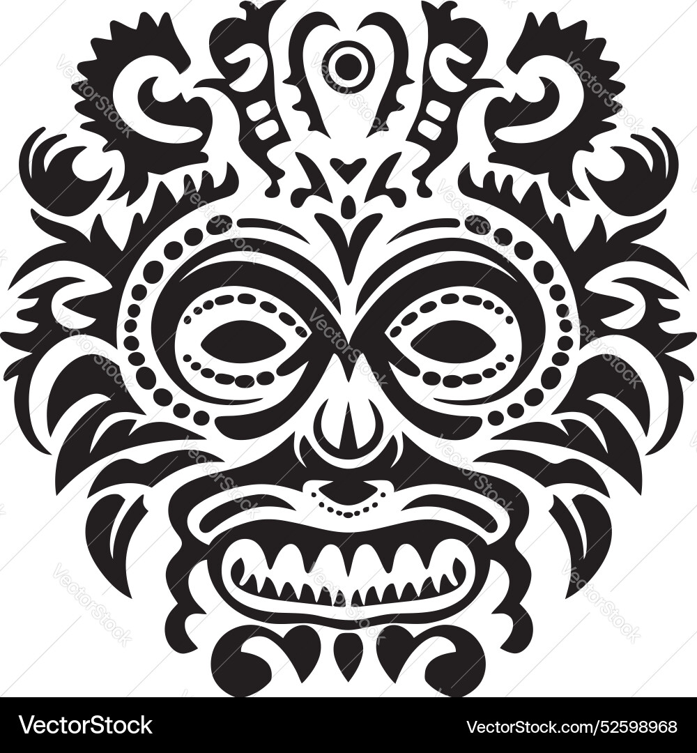 Authentic artistry dayak pattern icon for ethnic Vector Image