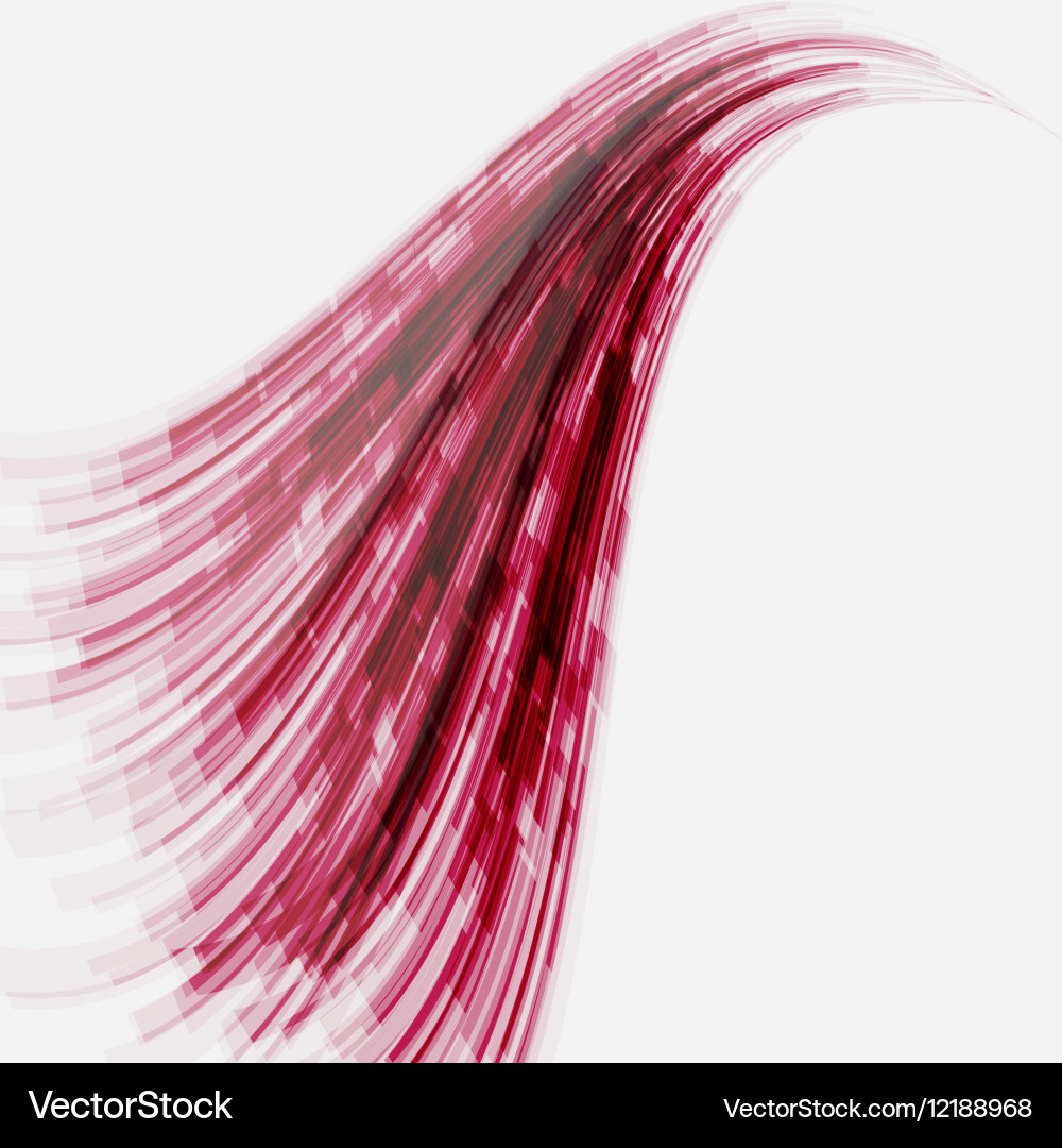 Red wave element for design Royalty Free Vector Image