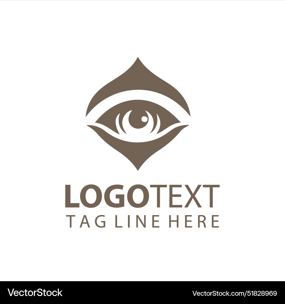 Animal eye logo Royalty Free Vector Image - VectorStock