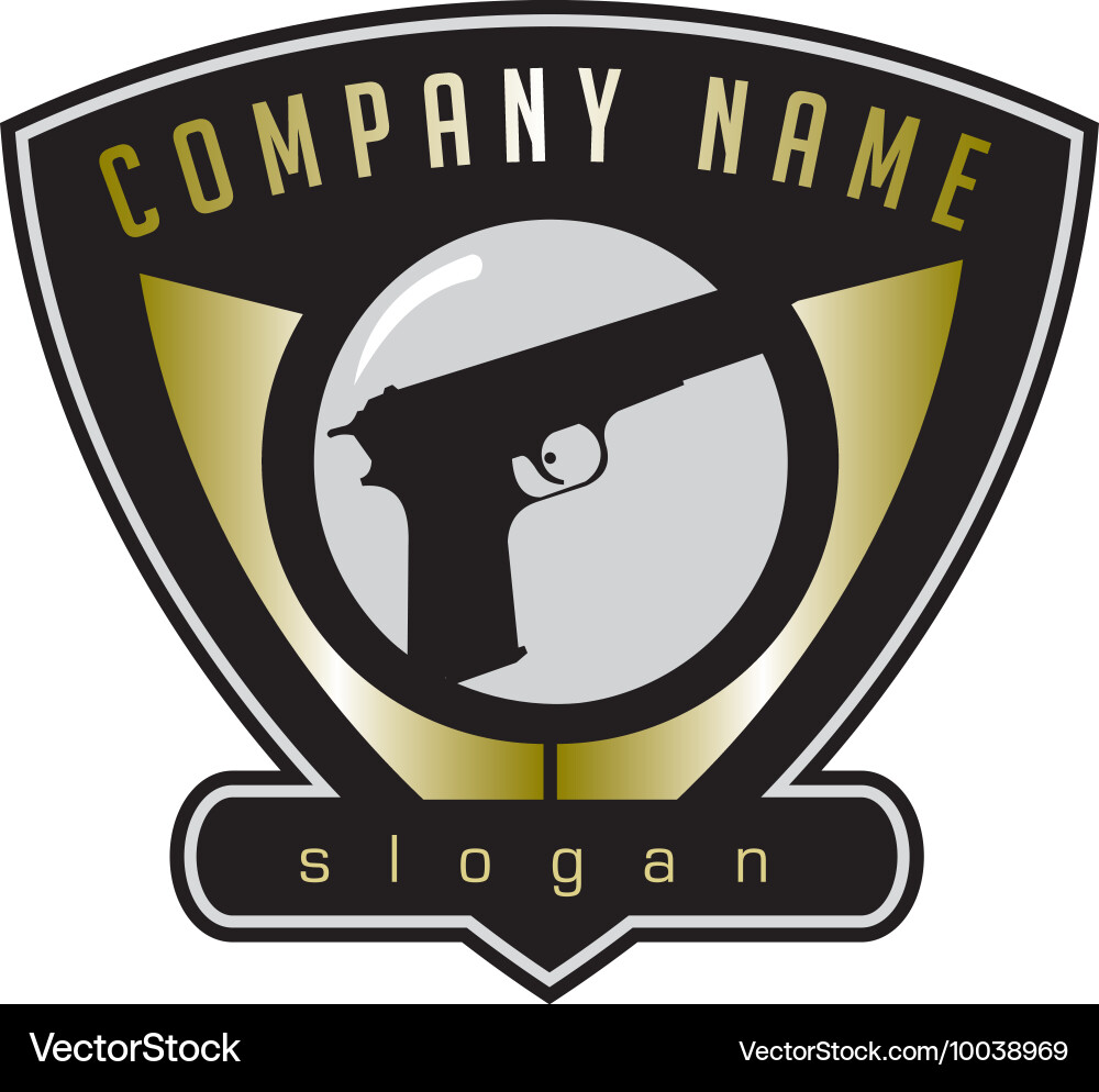 Fire arm store logo Royalty Free Vector Image - VectorStock