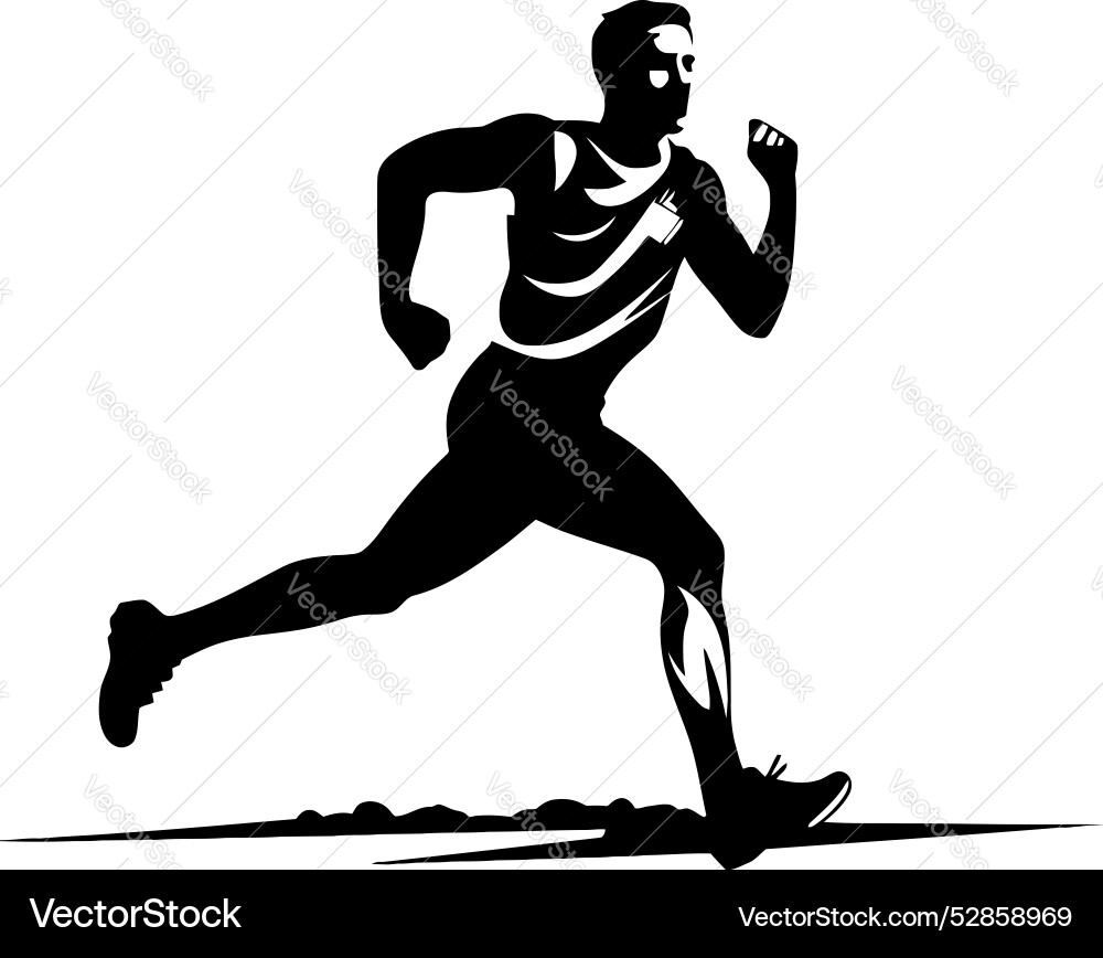 Sprint supreme dynamic runner icon endurance Vector Image