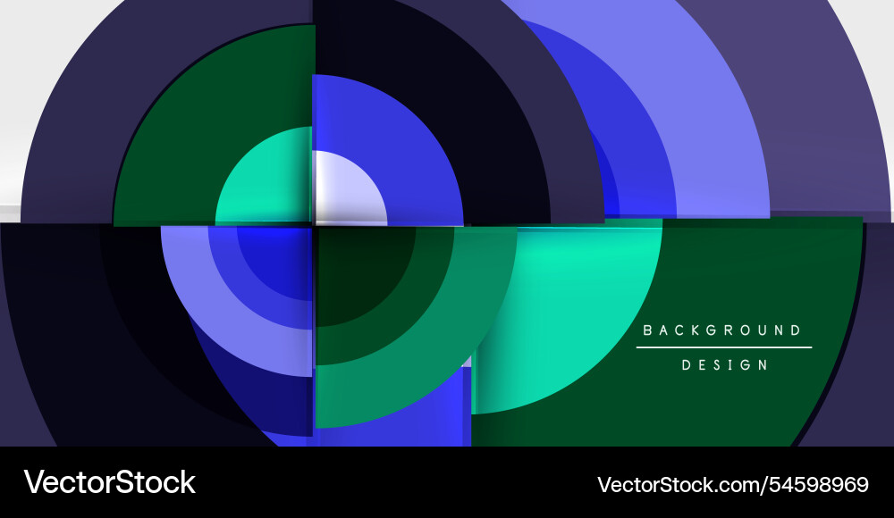 Techno circles and semi Royalty Free Vector Image