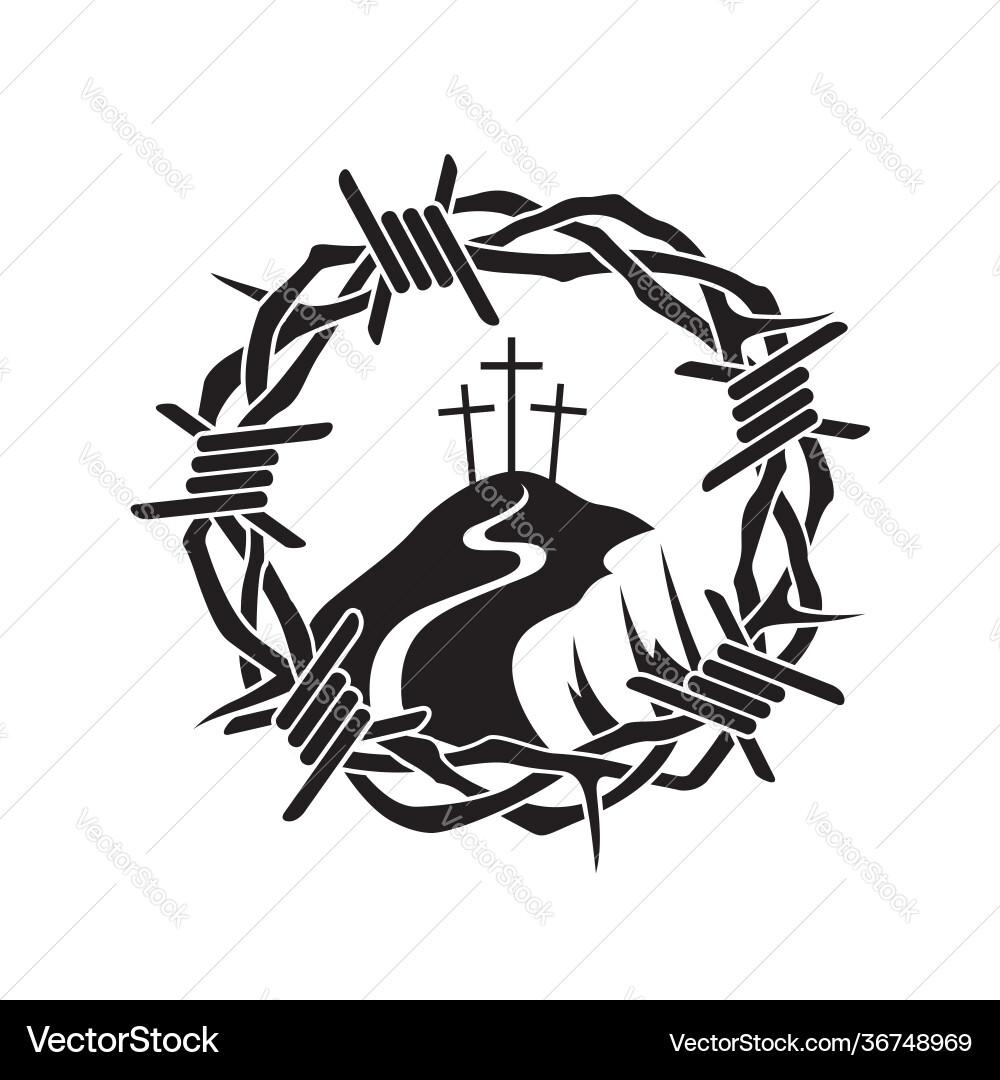 Thorn crown icon Royalty Free Vector Image - VectorStock