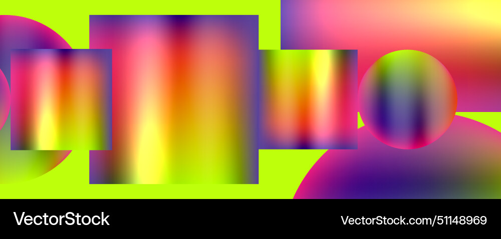 Vibrant blurred image showcasing a colorful Vector Image
