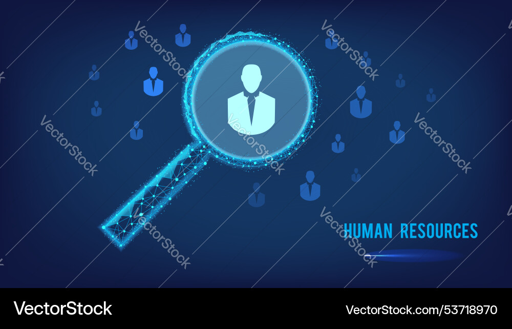 Human resources data mining hr management concept Vector Image