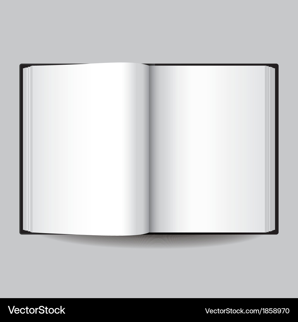 Object black book Royalty Free Vector Image - VectorStock