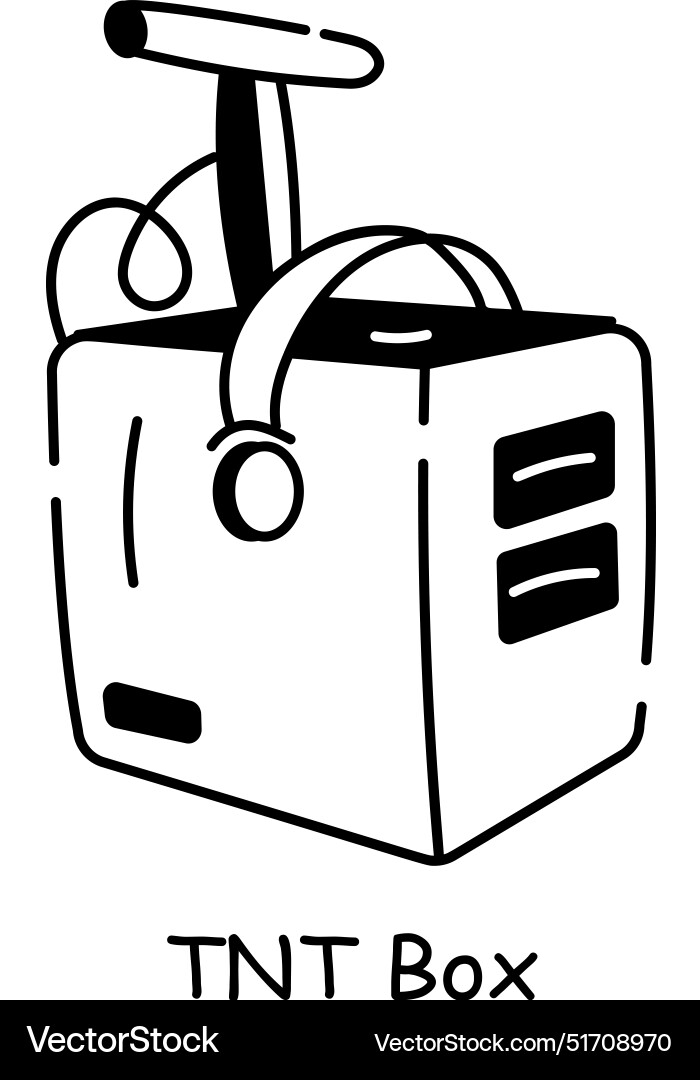 Tnt box Royalty Free Vector Image - VectorStock